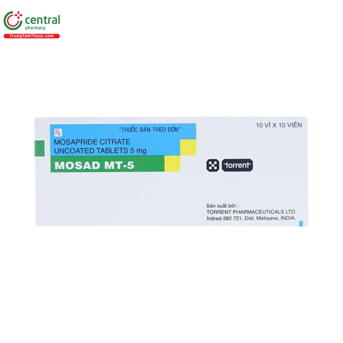 Thuốc Mosad MT-5 điều trị triệu chứng dạ dày ruột kết hợp khó tiêu
