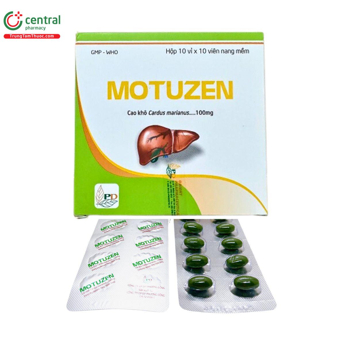 Thuốc Motuzen 100mg điều trị viêm gan, xơ gan, tổn thương gan
