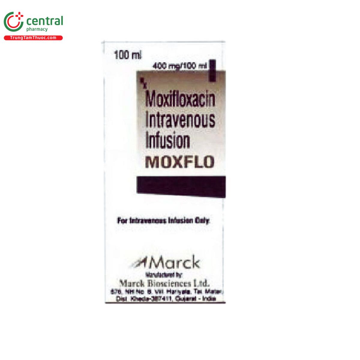 Thuốc Moxflo 400mg/100ml chứa Moxifloxacin, điều trị nhiễm khuẩn