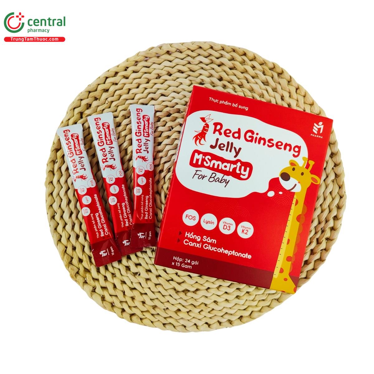 Thạch sâm M'smarty Red Ginseng Jelly - Hương vị thơm ngon, bổ dưỡng