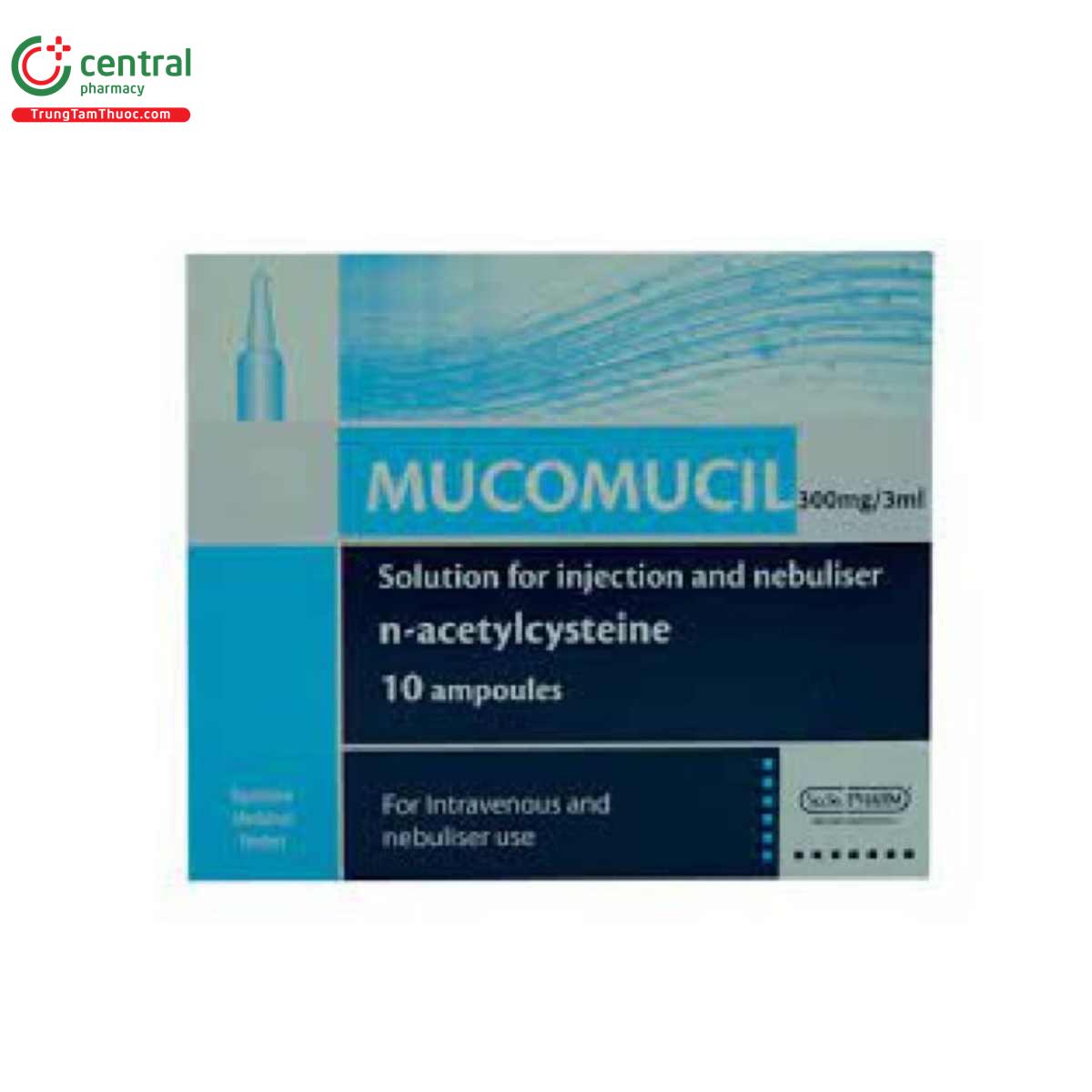 Thuốc Mucomucil 300mg/3ml tiêu chất nhầy, giải độc paracetamol mua ở đâu?