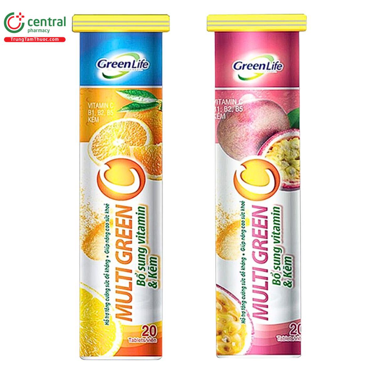Thuốc Multi Green C giúp nâng cao sức khỏe, tăng cường đề kháng