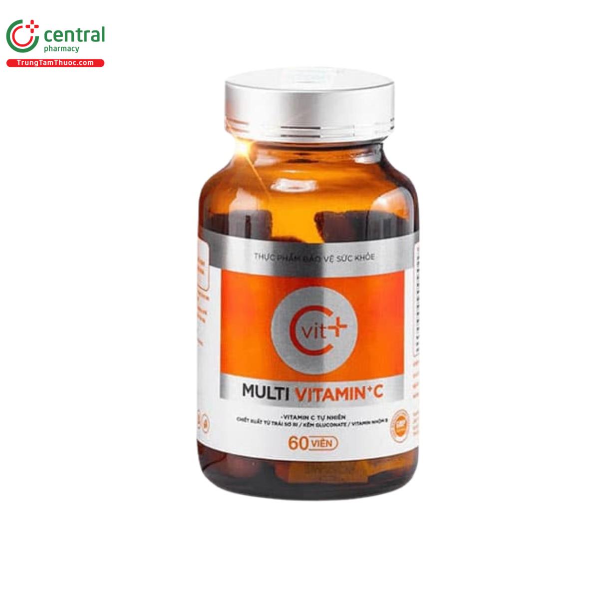 Multi Vitamin + C bổ sung vitamin C và vitamin nhóm B hỗ trợ tăng sức ...