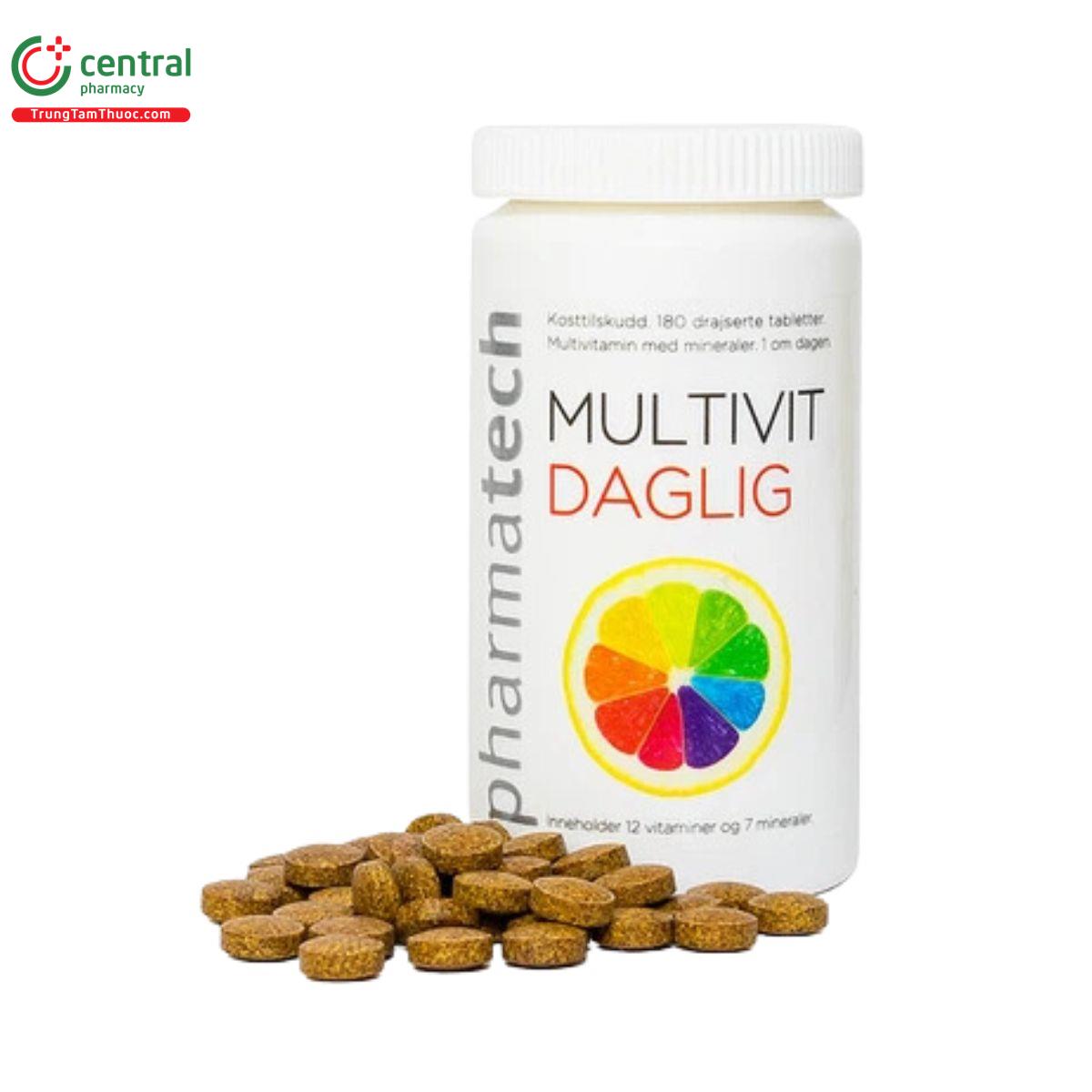 Thuốc Multivit Daglig Pharmatech bổ sung vitamin và khoáng chất cho cơ thể