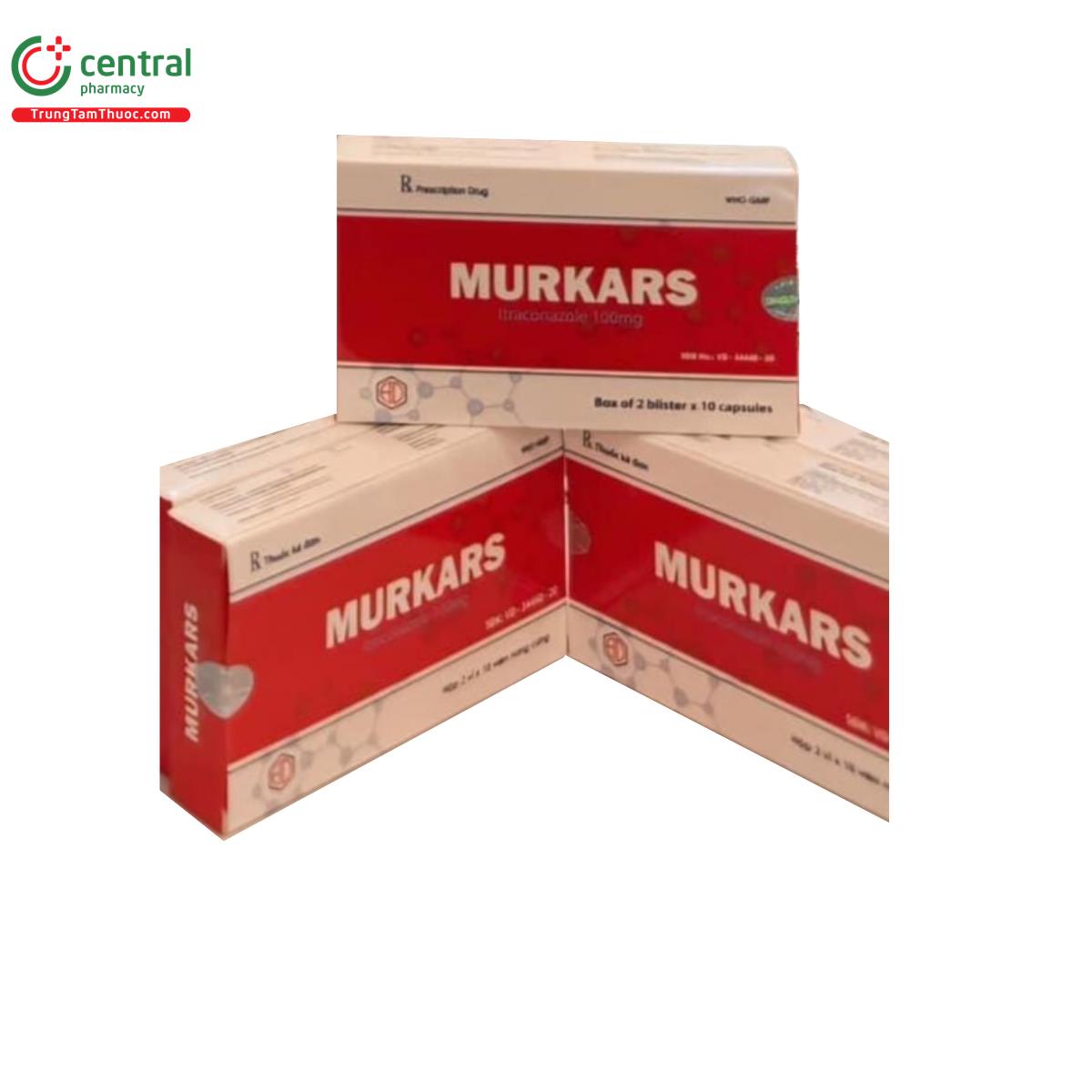 Thuốc Murkars - Điều trị nấm da do các chủng nhạy cảm với Itraconazol