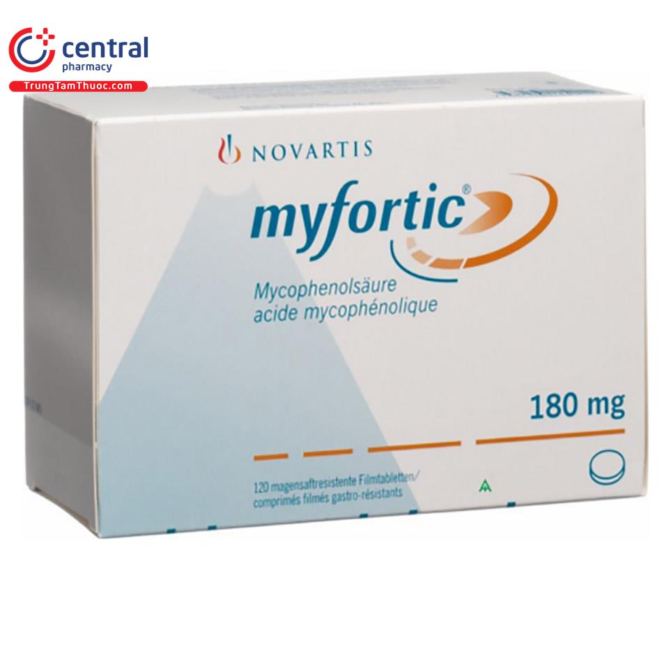 Thuốc Myfortic 180mg - dự phòng thải loại mảnh ghép tạng