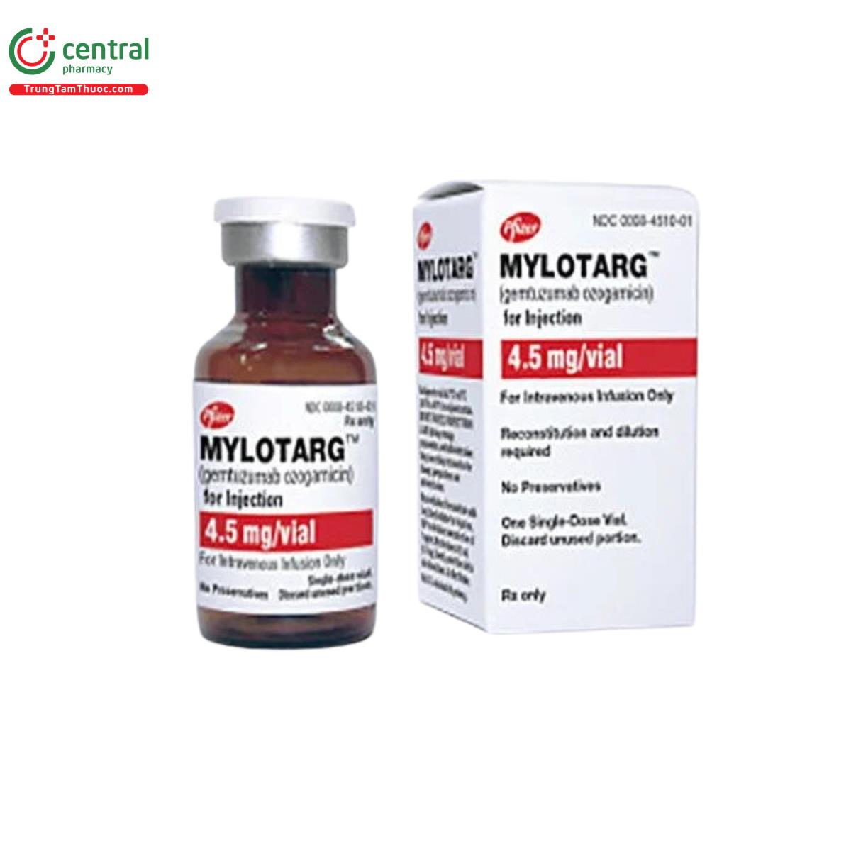 Thuốc Mylotarg 4.5mg - Điều trị bệnh bạch cầu dòng tủy cấp tính trong ...