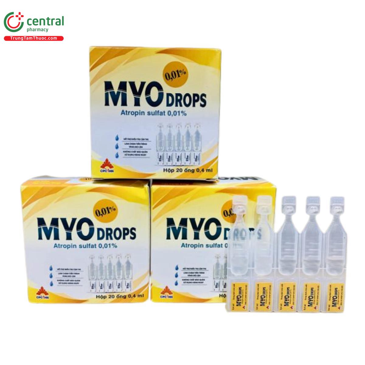 Thuốc nhỏ mắt Myo Drops 0.01% kiểm soát tăng độ cho người cận thị