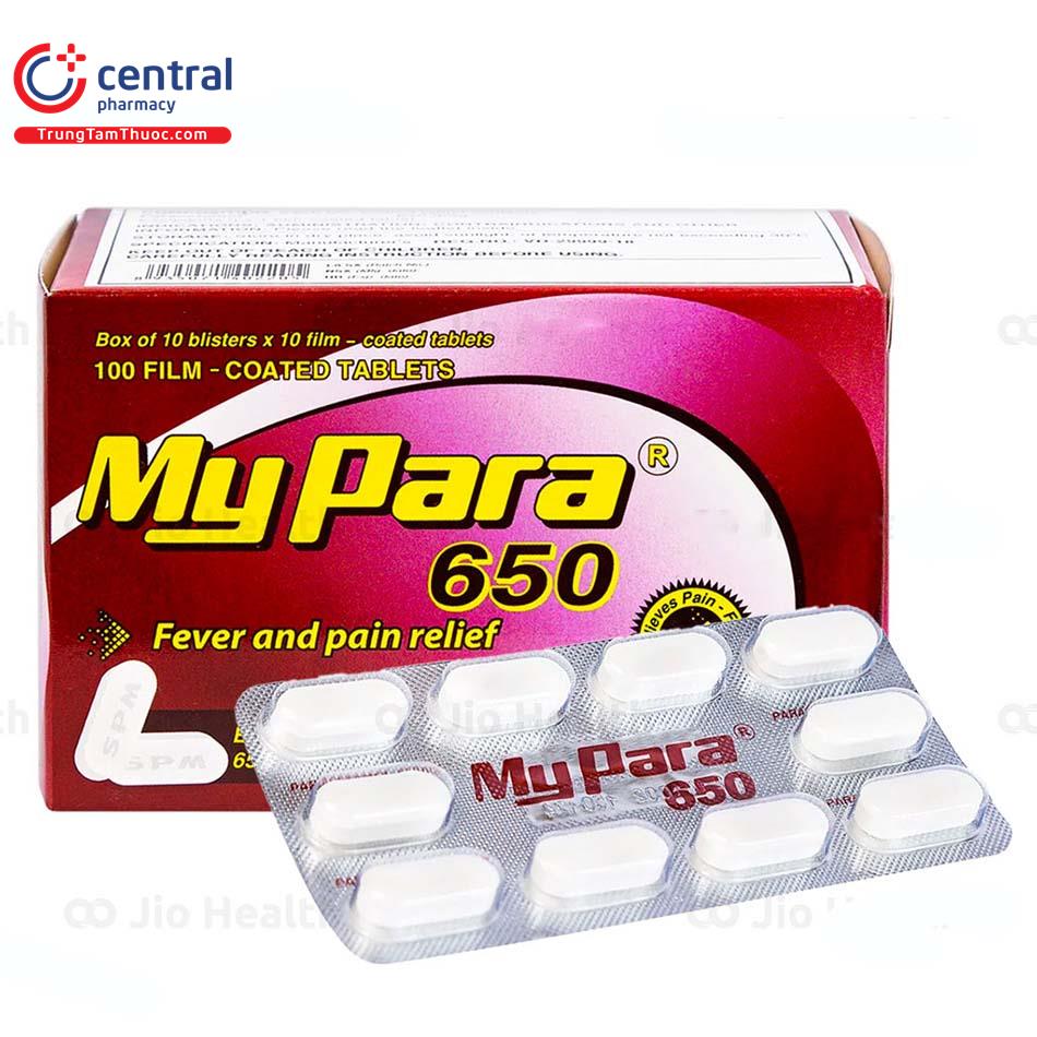 [CHÍNH HÃNG] Thuốc MyPara 650 - Hạ sốt giảm đau hiệu quả
