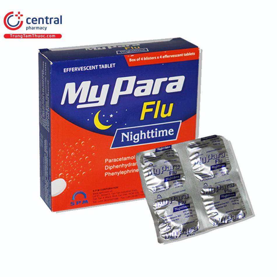 [CHÍNH HÃNG] Thuốc Mypara Flu Nighttime - điều trị giảm đau, hạ sốt