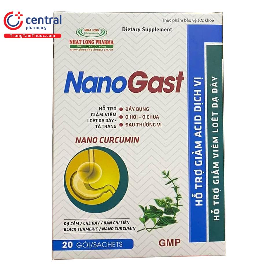 [CHÍNH HÃNG] Thuốc Nanogast chữa lành vết loét, bảo vệ dạ dày