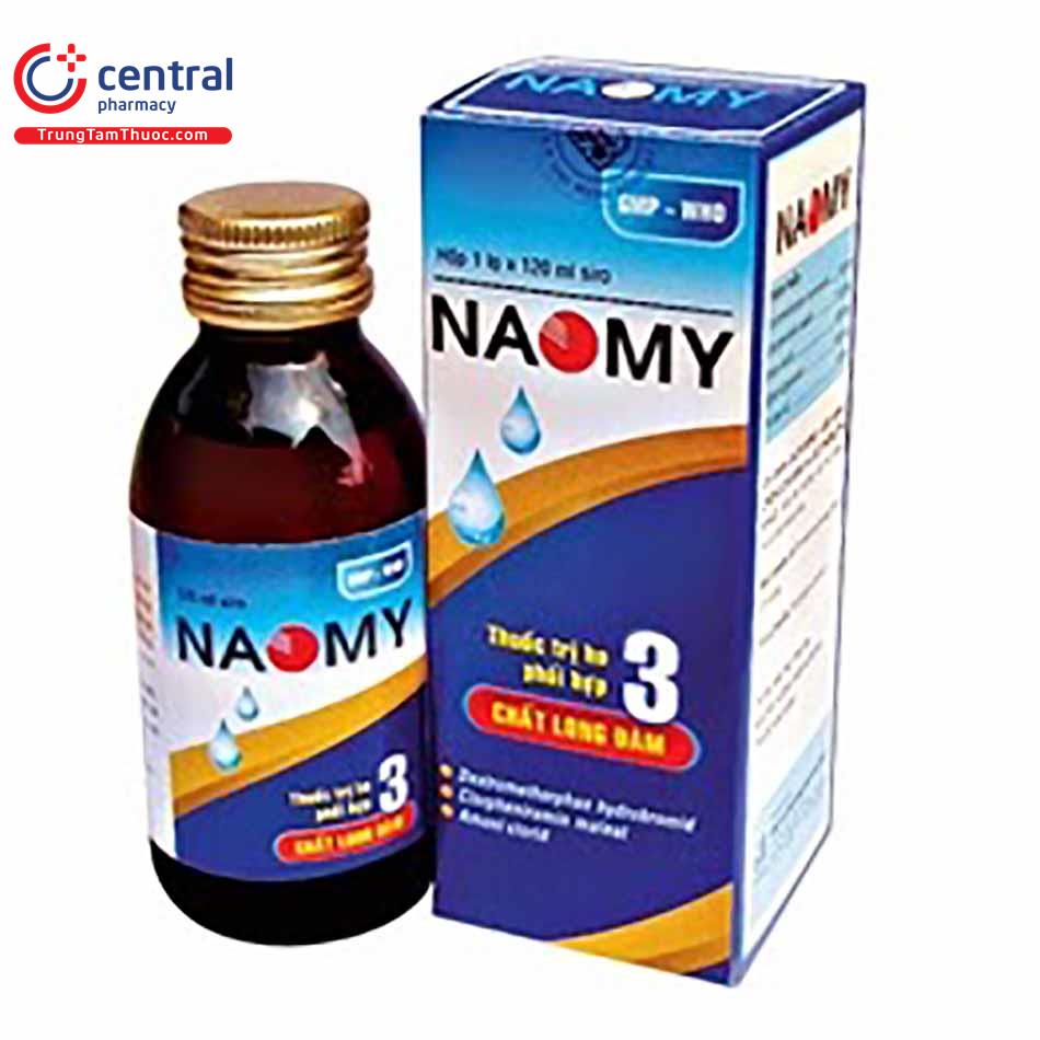 [CHÍNH HÃNG] Thuốc Naomy Siro 120ml - dứt điểm cơn ho cho trẻ nhỏ