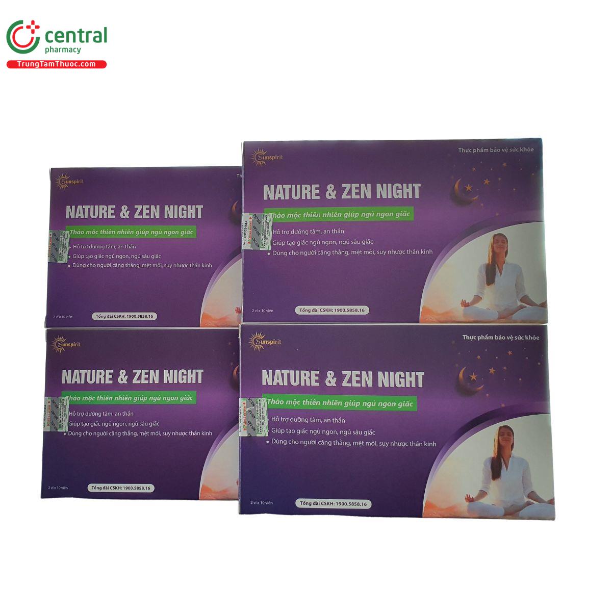 Thuốc Nature & Zen Night - An thần, cải thiện chất lượng giấc ngủ