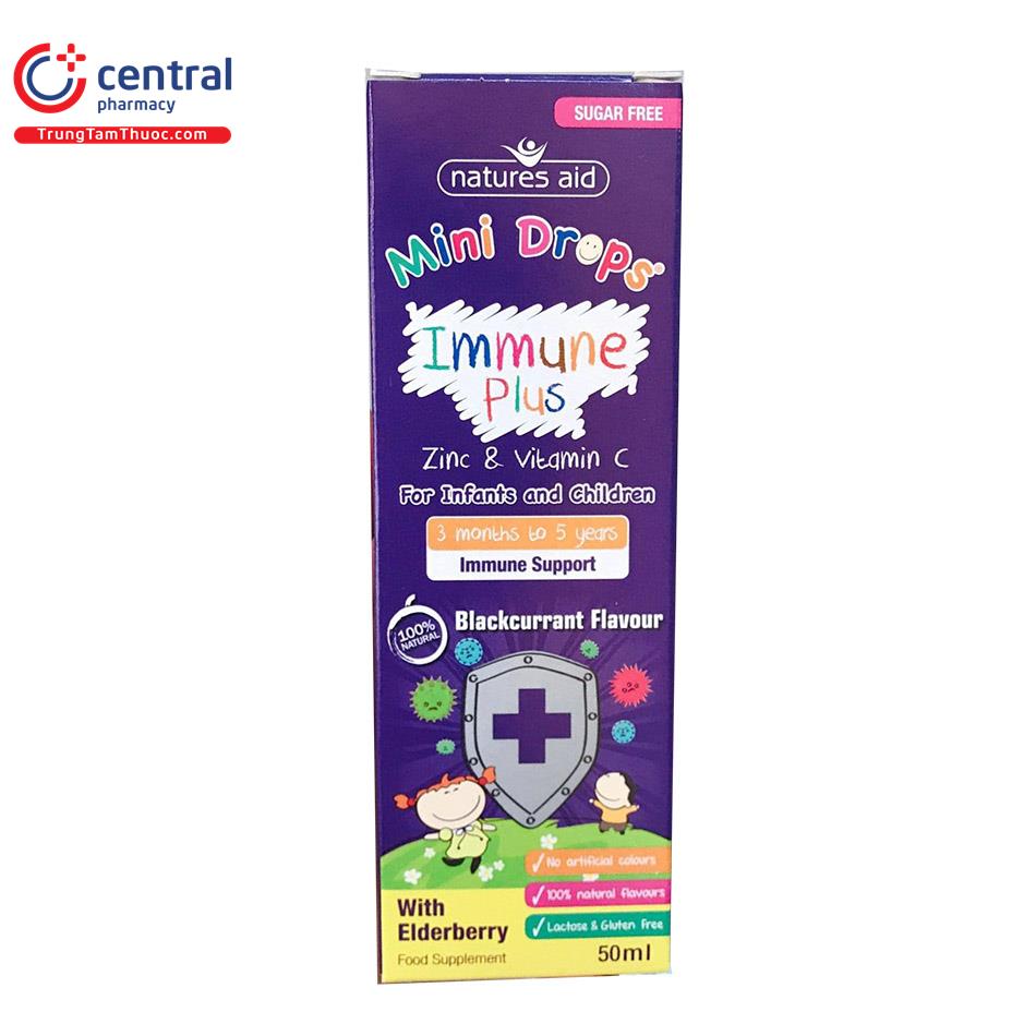 [CHÍNH HÃNG] Siro Natures Aid Mini Drops Immune Plus - tăng đề kháng