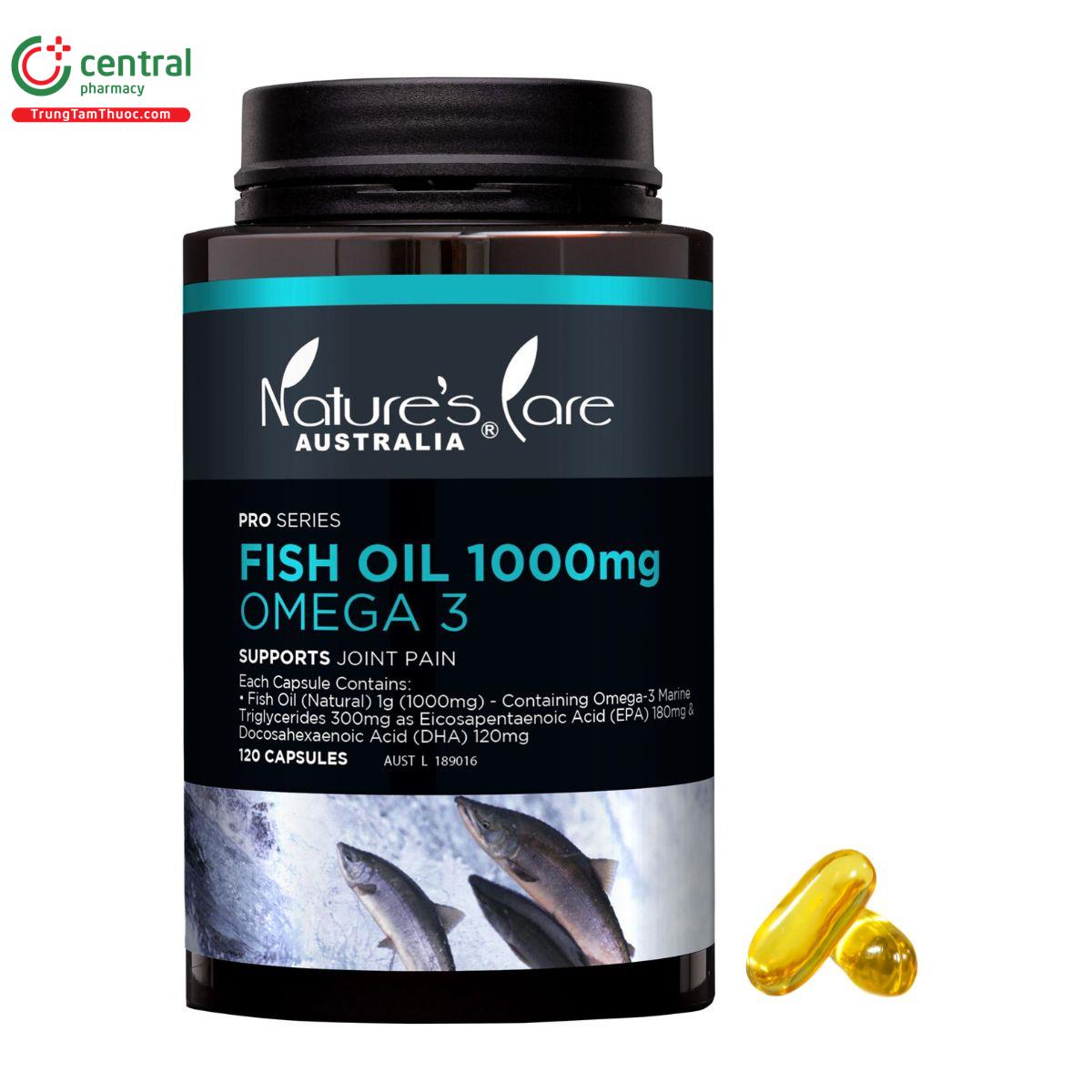 Thuốc Nature’s Care Fish Oil 1000mg Omega 3 bổ sung omega 3