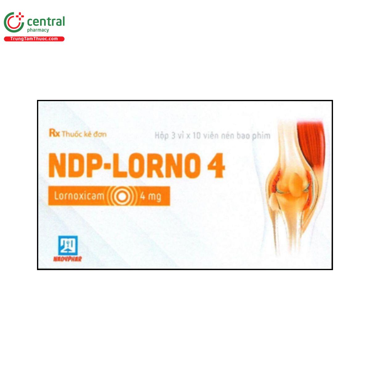 Thuốc NDP-Lorno 4mg giảm đau viêm xương khớp, viêm khớp