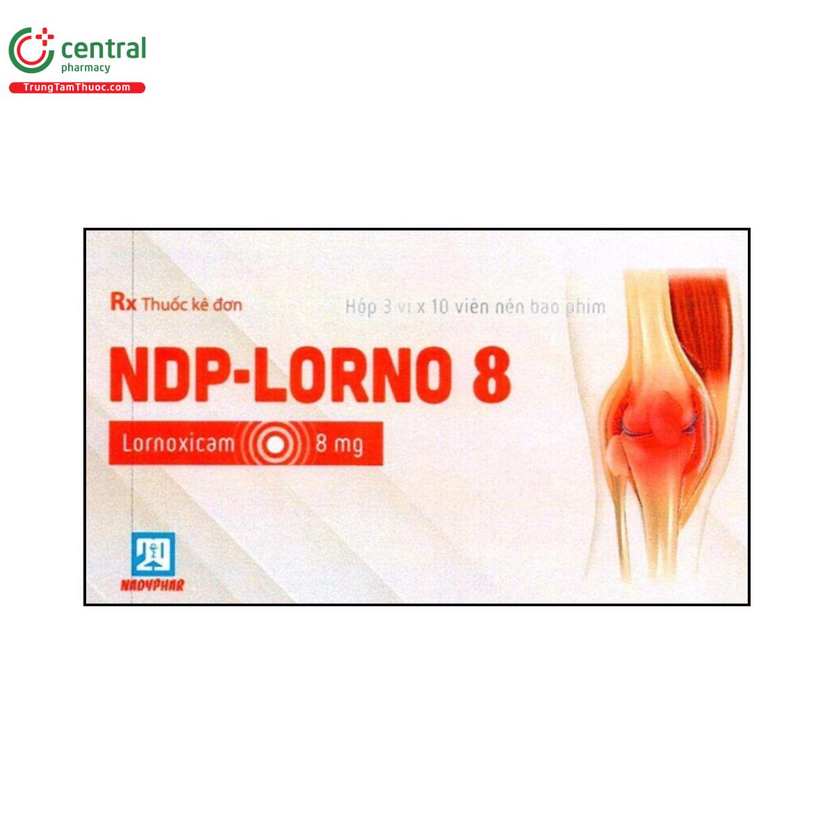 Thuốc NDP-Lorno 8mg – Giảm đau, kháng viêm xương khớp