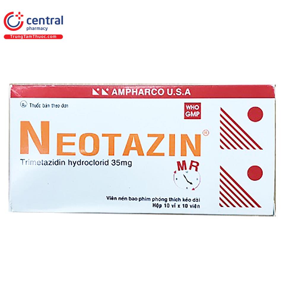 [CHÍNH HÃNG] Thuốc Neotazin MR 35mg hỗ trợ điều trị cơn đau thắt ngực