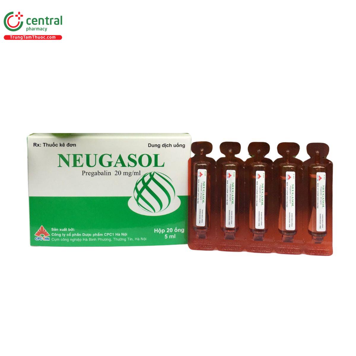 Thuốc Neugasol - Điều trị động kinh, rối loạn lo âu, đau dây thần kinh