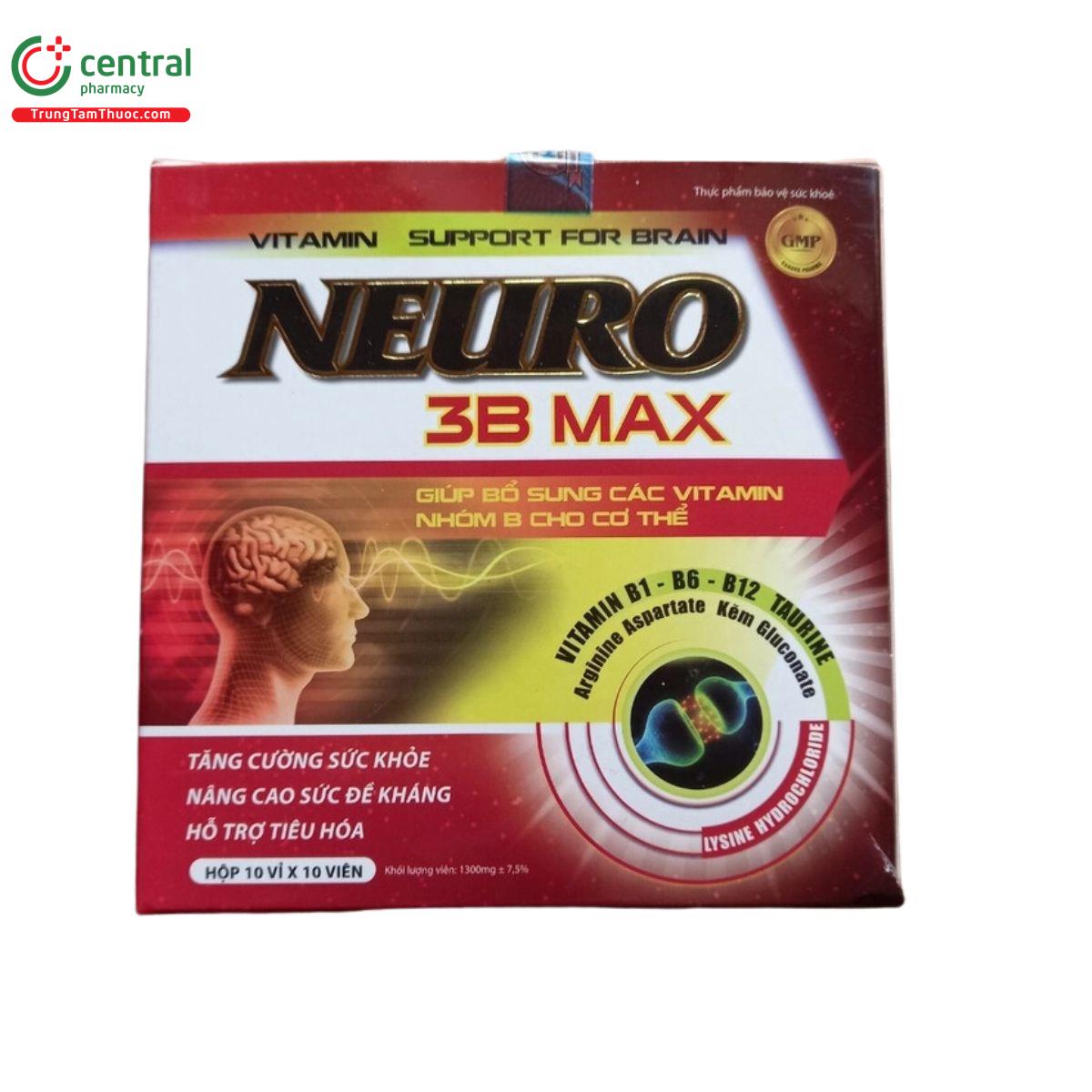 Thuốc Neuro 3B Max bổ sung vitamin, giúp tiêu hoá tốt hơn