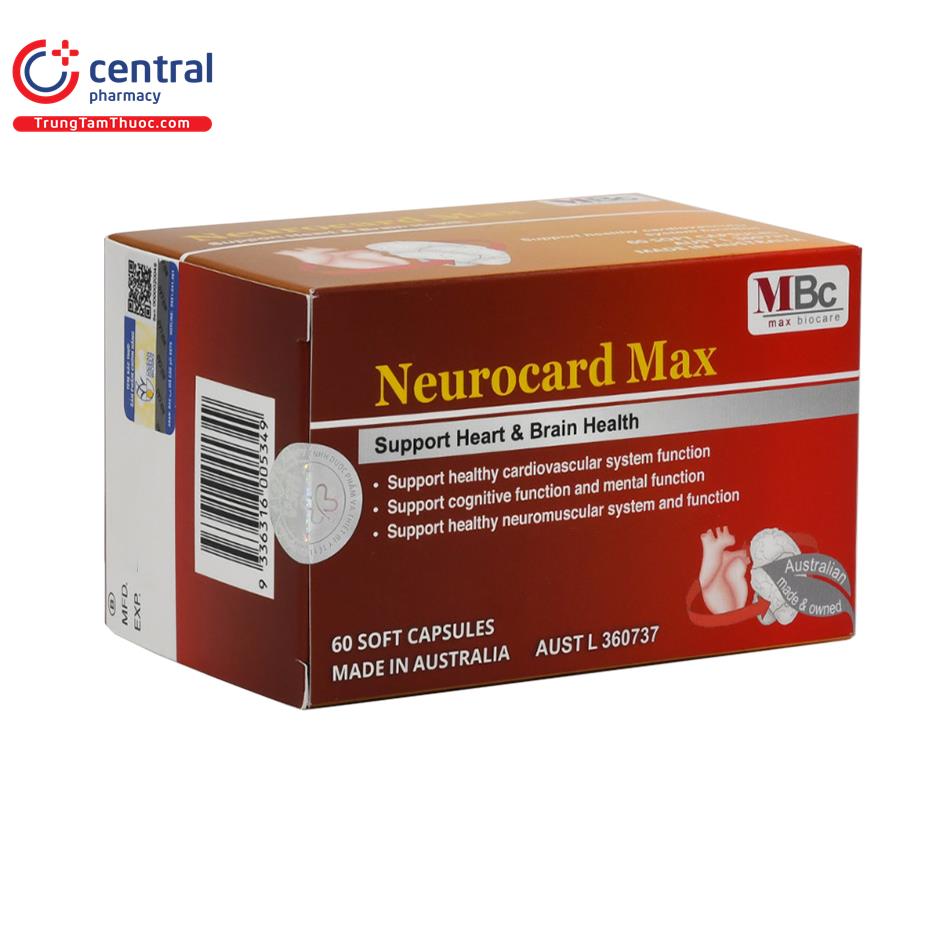 [CHÍNH HÃNG] Thuốc Neurocard Max cho tim mạch khoẻ, thần kinh tốt