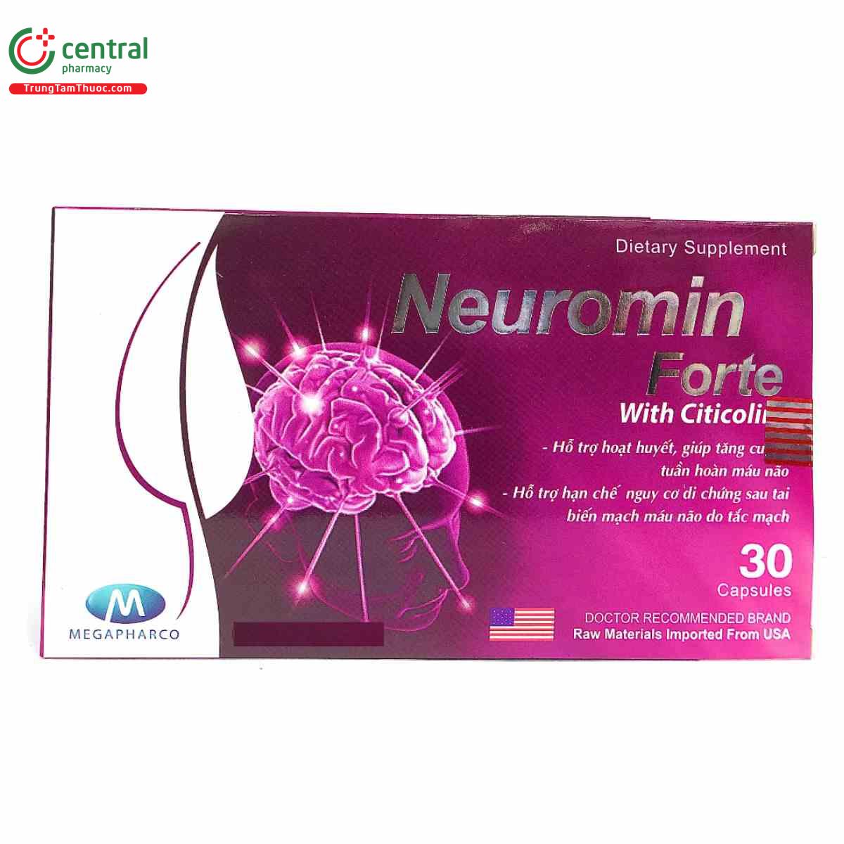 Thuốc Neuromin Forte hỗ trợ hoạt huyết và tăng cường tuần hoàn não