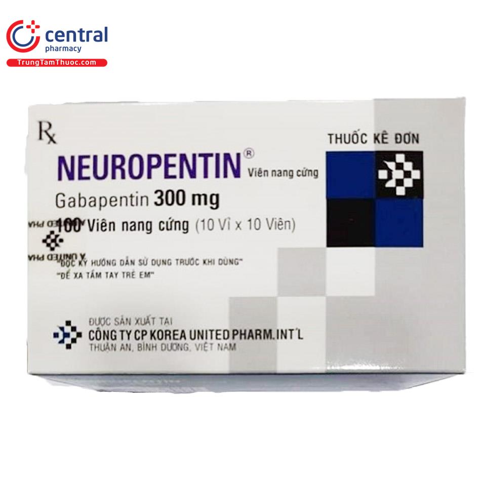 [CHÍNH HÃNG] Thuốc Neuropentin 300mg trị động kinh, đau dây thần kinh