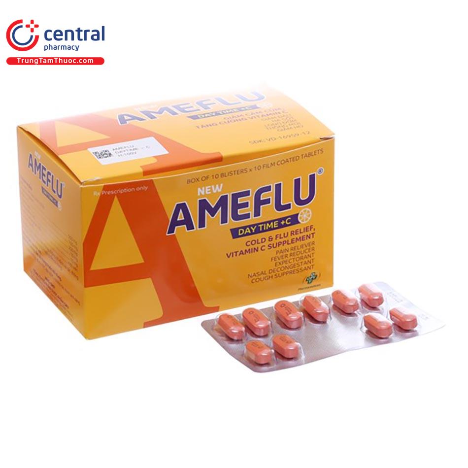 [CHÍNH HÃNG] Thuốc New Ameflu Daytime+C giảm triệu chứng cảm lạnh