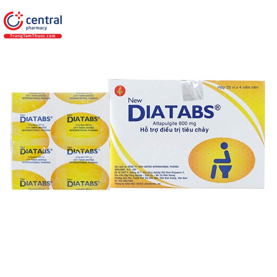 [CHÍNH HÃNG] Thuốc New Diatab - điều trị viêm đại tràng, tiêu chảy