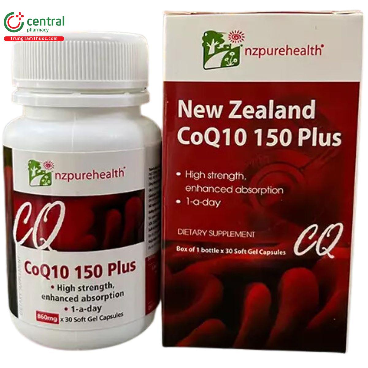 Thuốc New Zealand CoQ10 150 Plus - Chống oxy hóa, tốt cho tim mạch