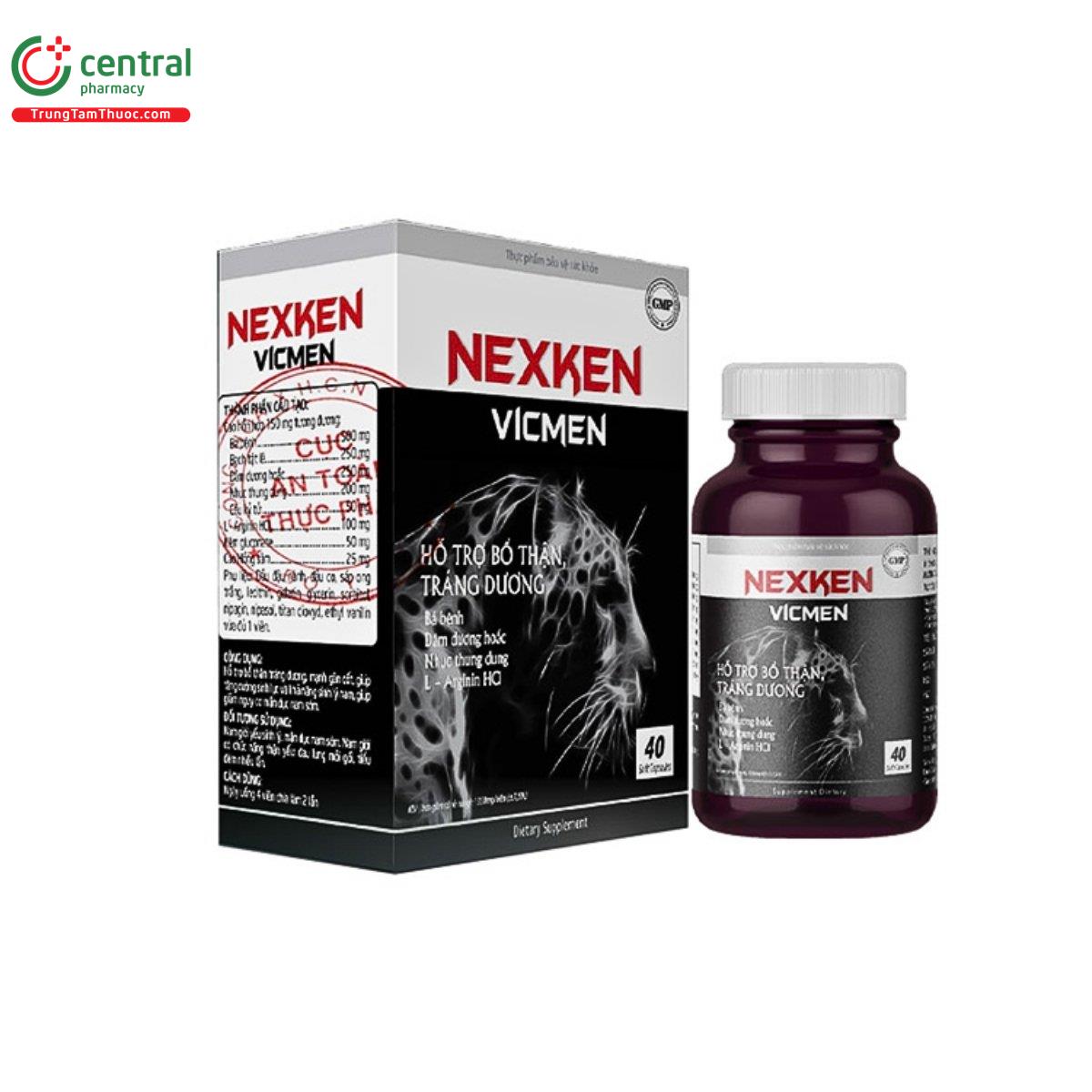 Nexken Vicmen - Hỗ trợ bổ thận, tráng dương, tăng cường bản lĩnh