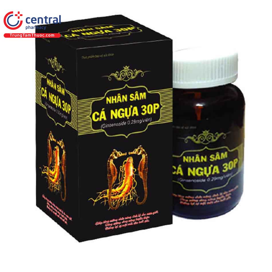 Nhân sâm Cá ngựa 30P: Tác dụng và lưu ý sử dụng