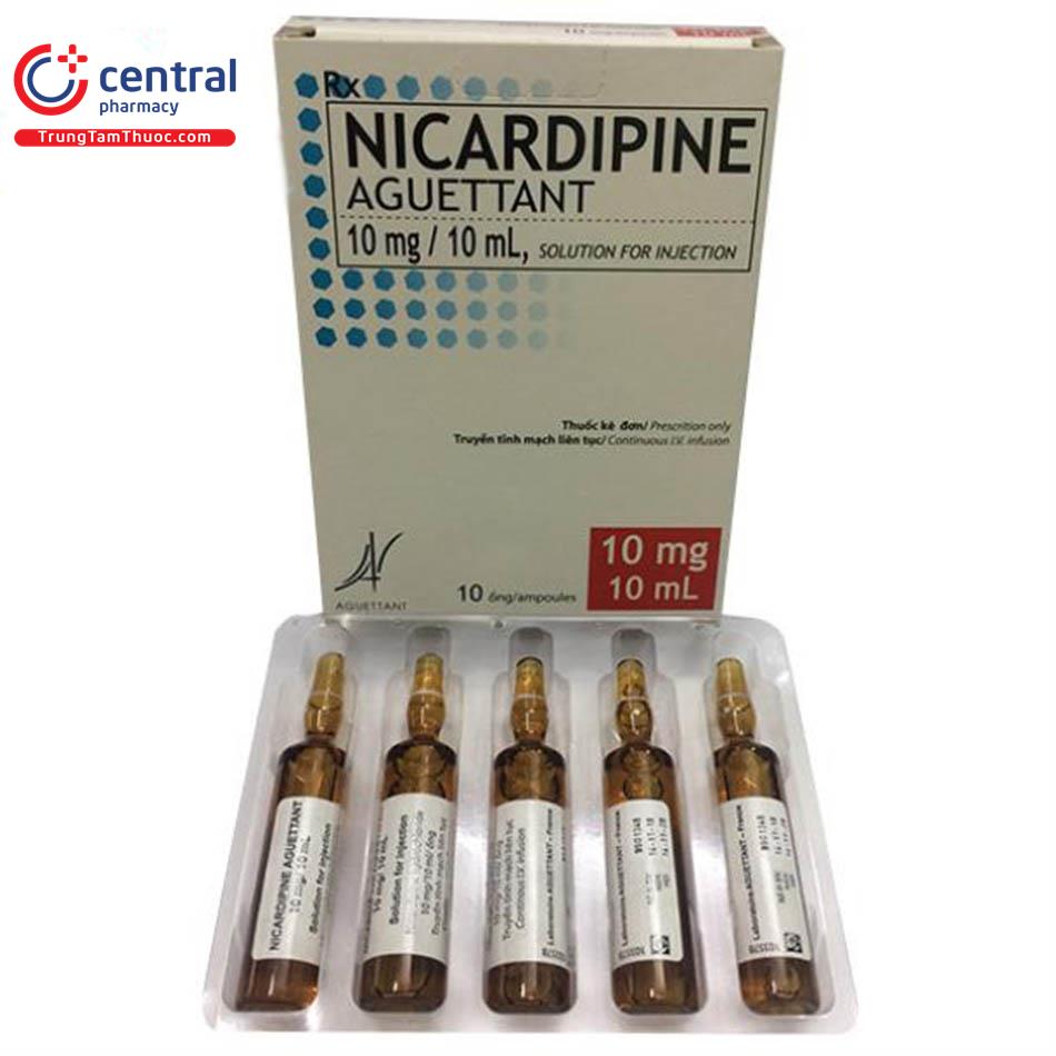 Thuốc Nicardipine Aguettant 10mg/10ml: Công dụng và liều dùng