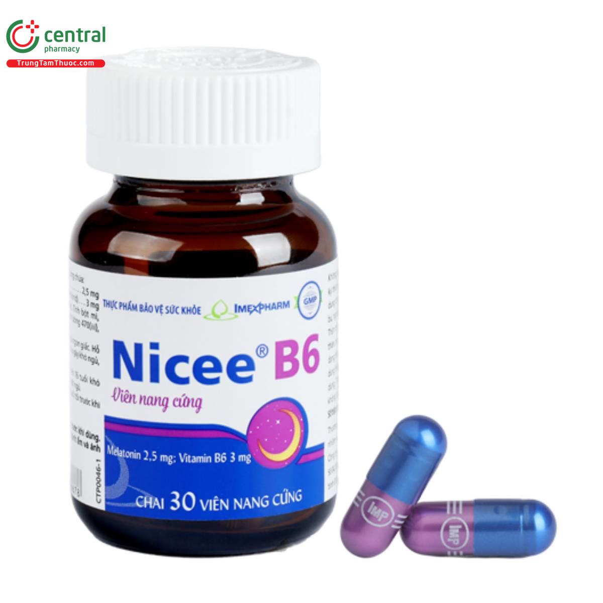 Thuốc Nicee B6 - Giúp ngủ ngon, sâu giấc, giảm lo lắng, căng thẳng