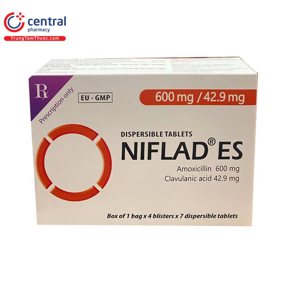 [CHÍNH HÃNG] Thuốc Niflad ES trị nhiễm khuẩn da và tổ chức dưới da