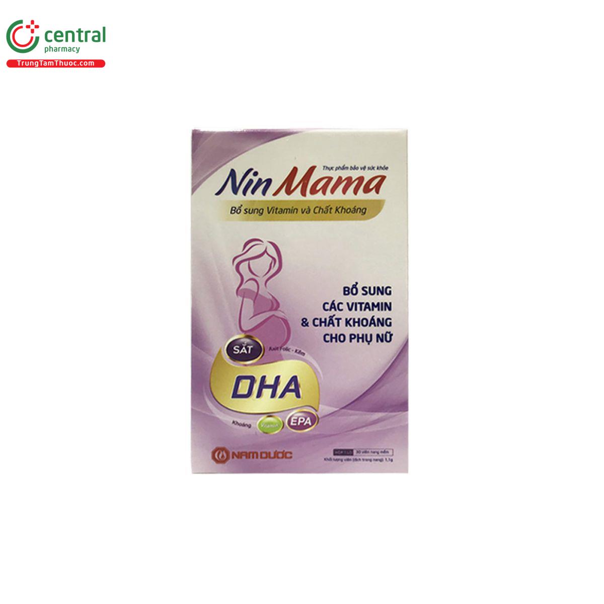 Nin Mama - bổ sung vitamin và khoáng chất cho thai kỳ khoẻ mạnh