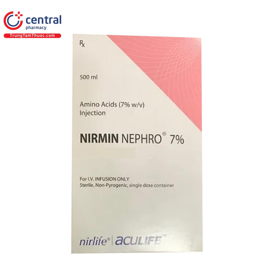 [CHÍNH HÃNG] Thuốc Nirmin Nephro 7% - Dịch truyền cho người suy thận