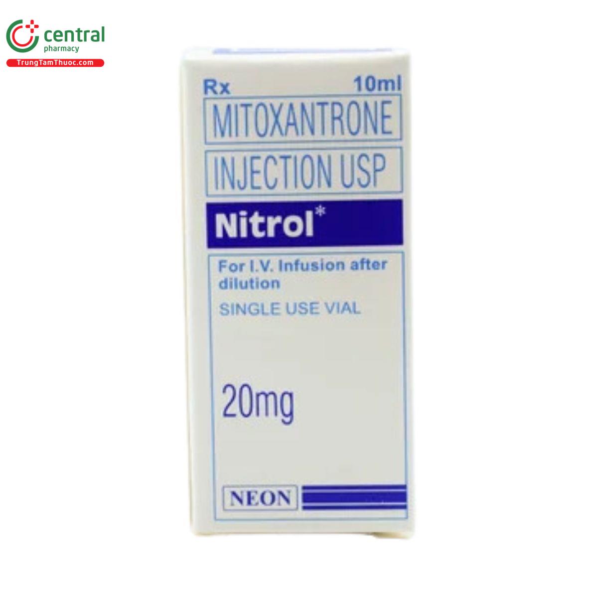 Thuốc Nitrol 20mg/10ml điều trị bạch cầu cấp tính không phải lympho