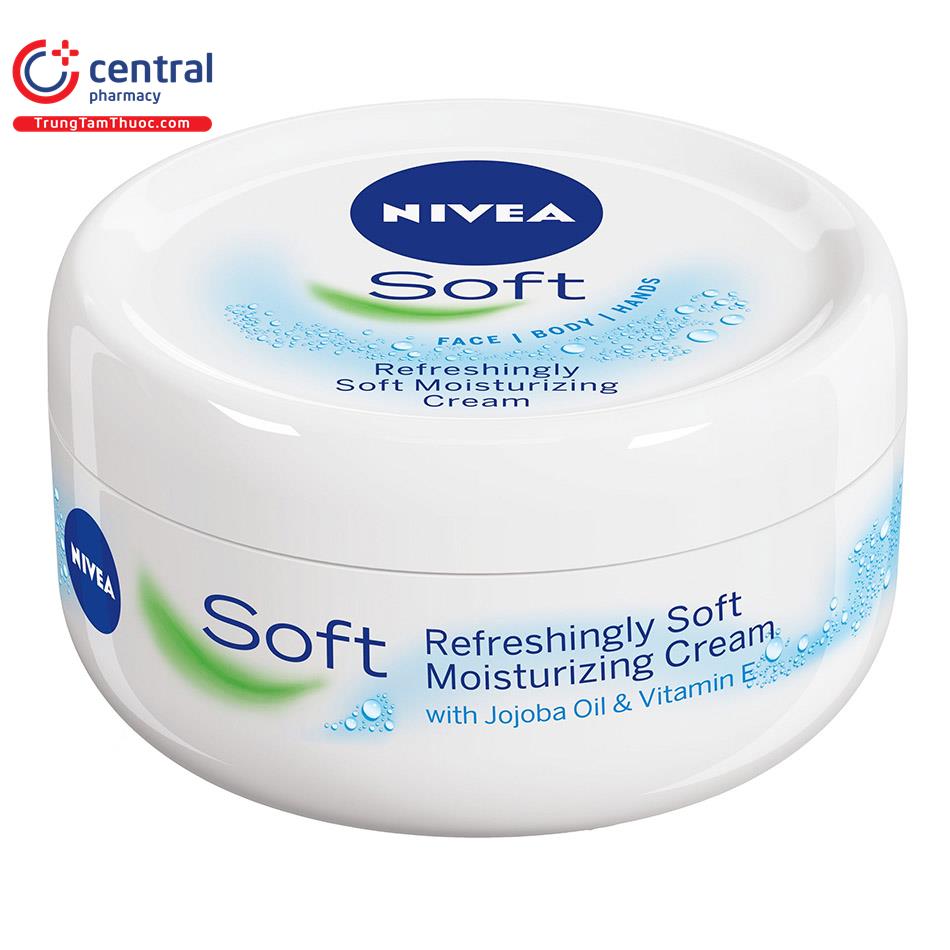 Kem dưỡng mềm da Nivea Soft 50ml giúp da mềm mịn, cân bằng độ ẩm