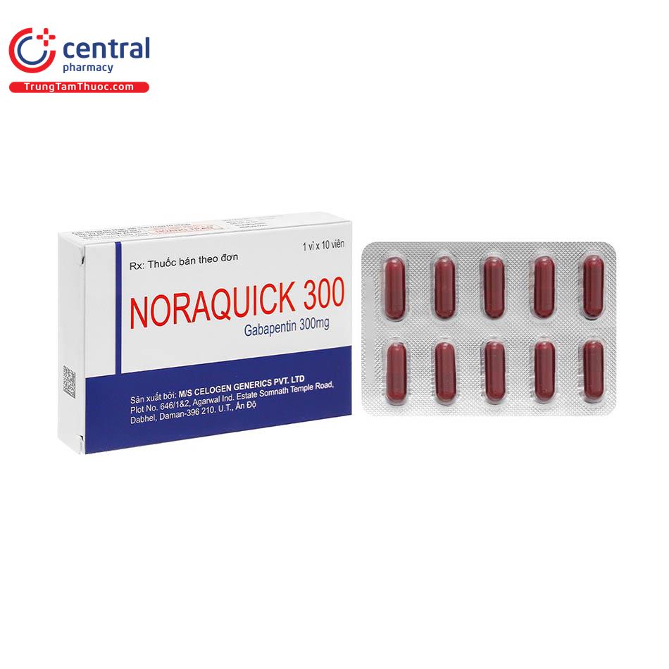 [CHÍNH HÃNG] Thuốc Noraquick 300 điều trị cơn động kinh