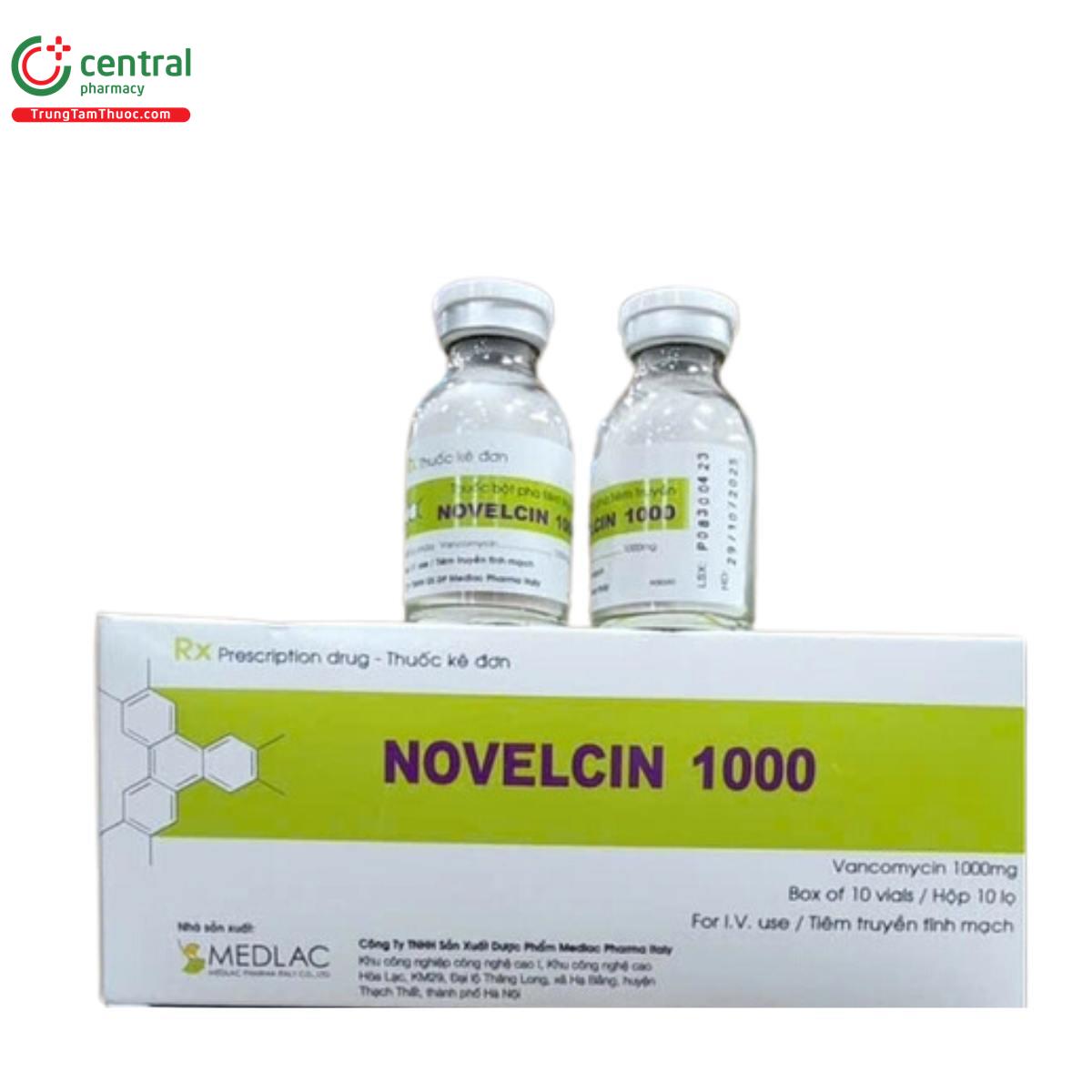 Thuốc Novelcin 1000 - kháng sinh điều trị tình trạng nhiễm khuẩn nặng