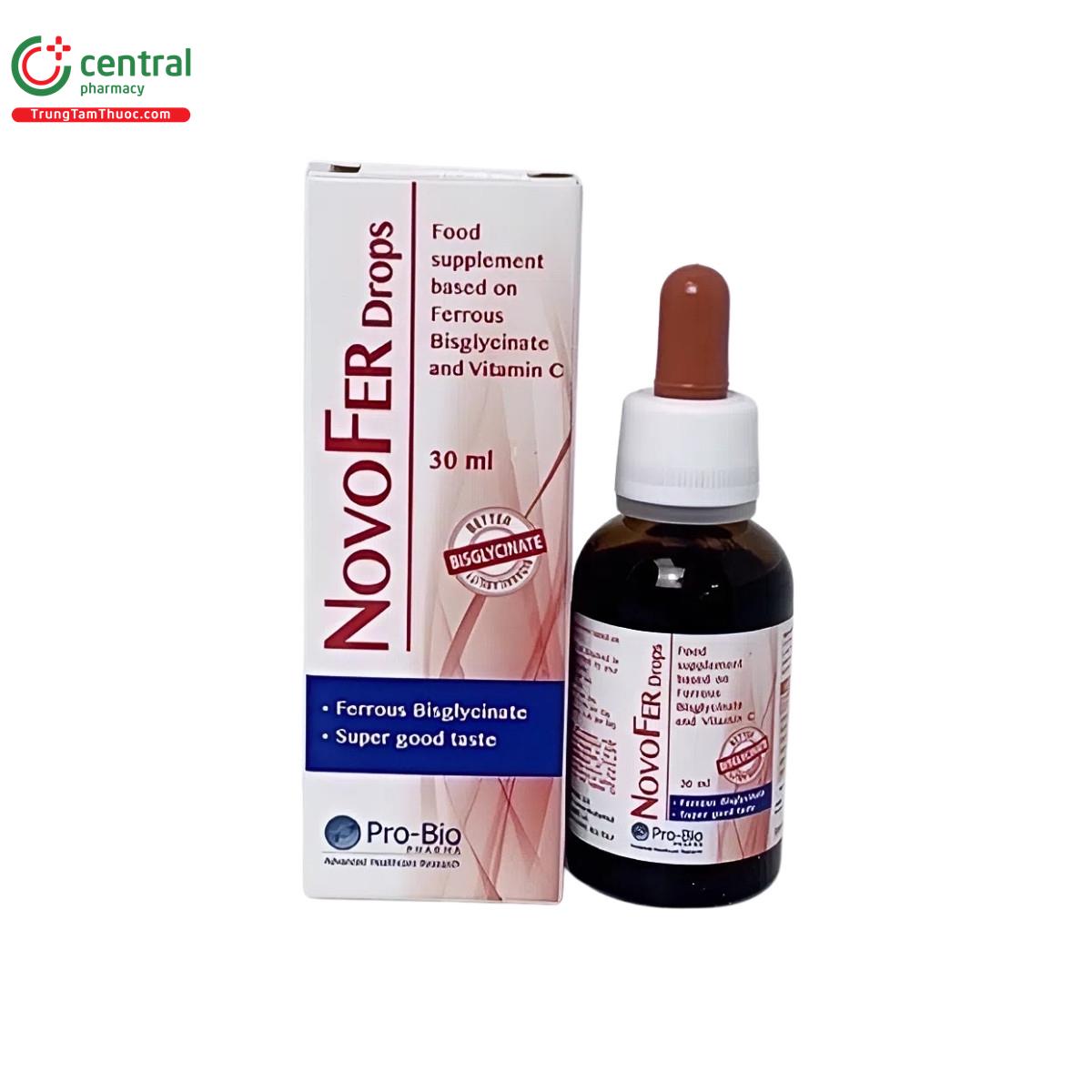 Novofer Drops hỗ trợ tạo hồng cầu, giảm nguy cơ thiếu máu do thiếu sắt