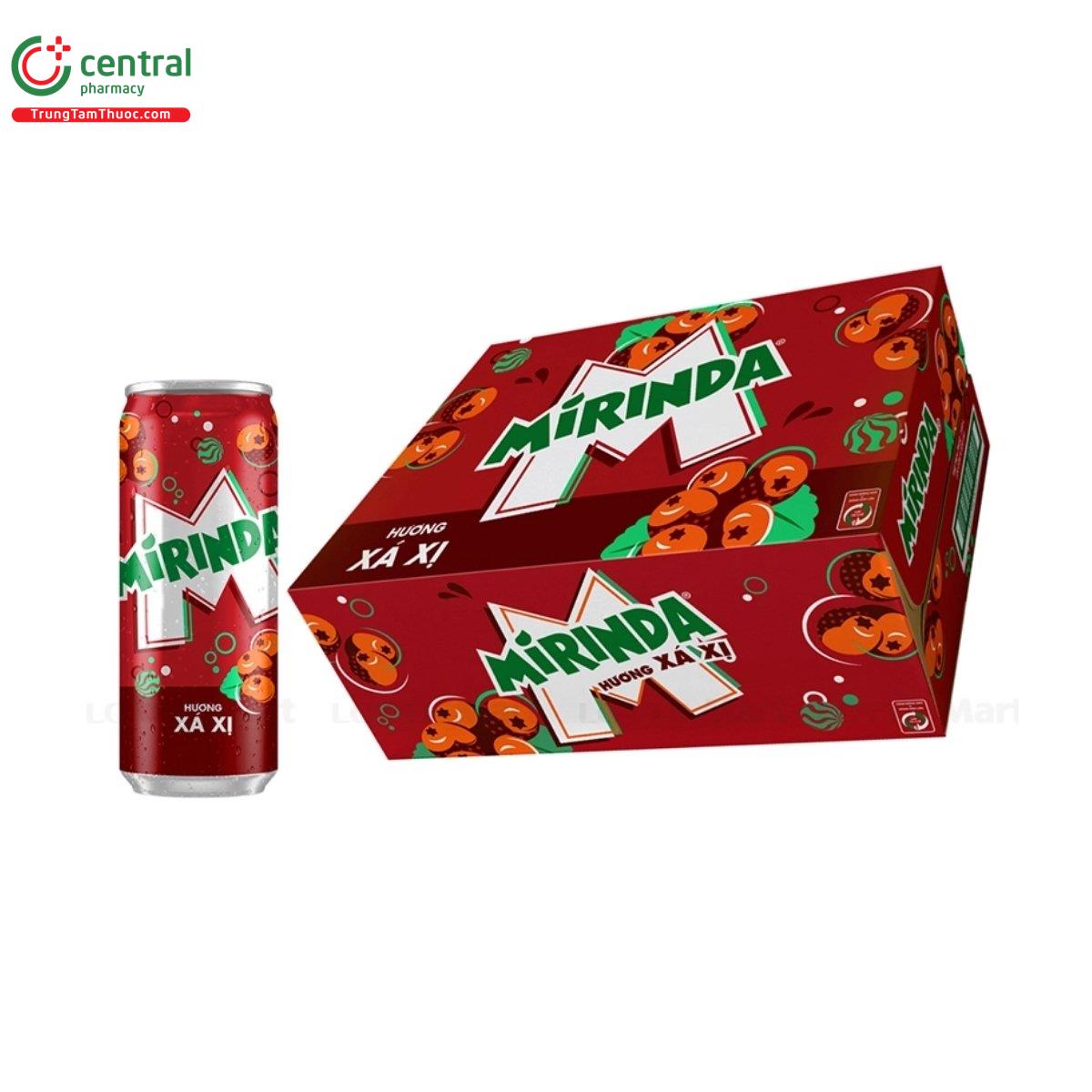 Nước ngọt Mirinda xá xị bao nhiêu calo, một thùng giá bao nhiêu?