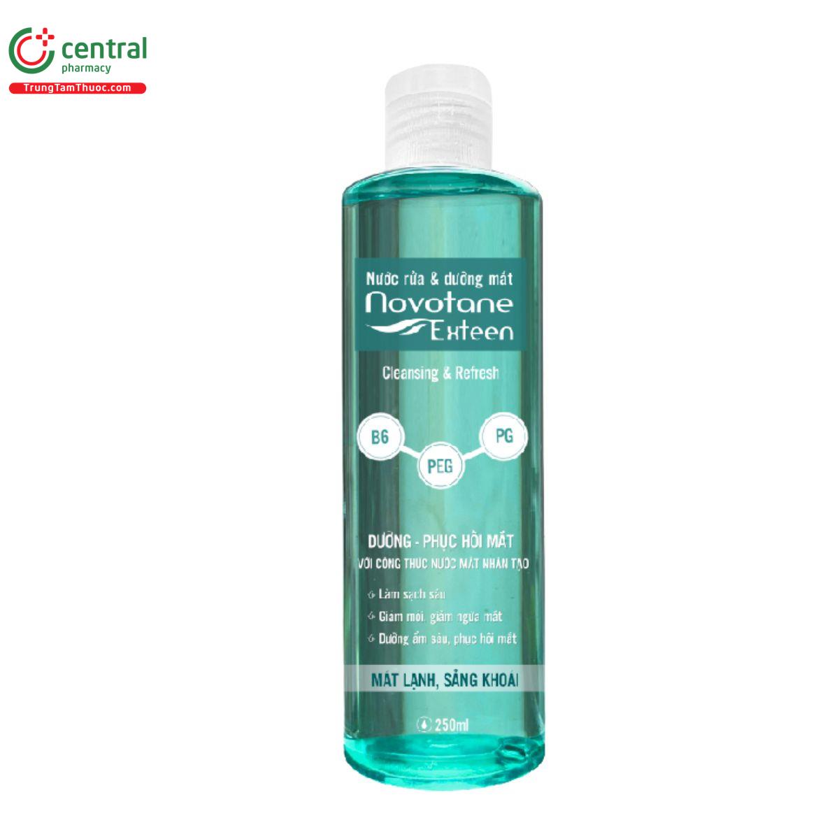 Nước Rửa Và Dưỡng Mắt Novotane Exteen Cleansing & Refresh (Màu Xanh)