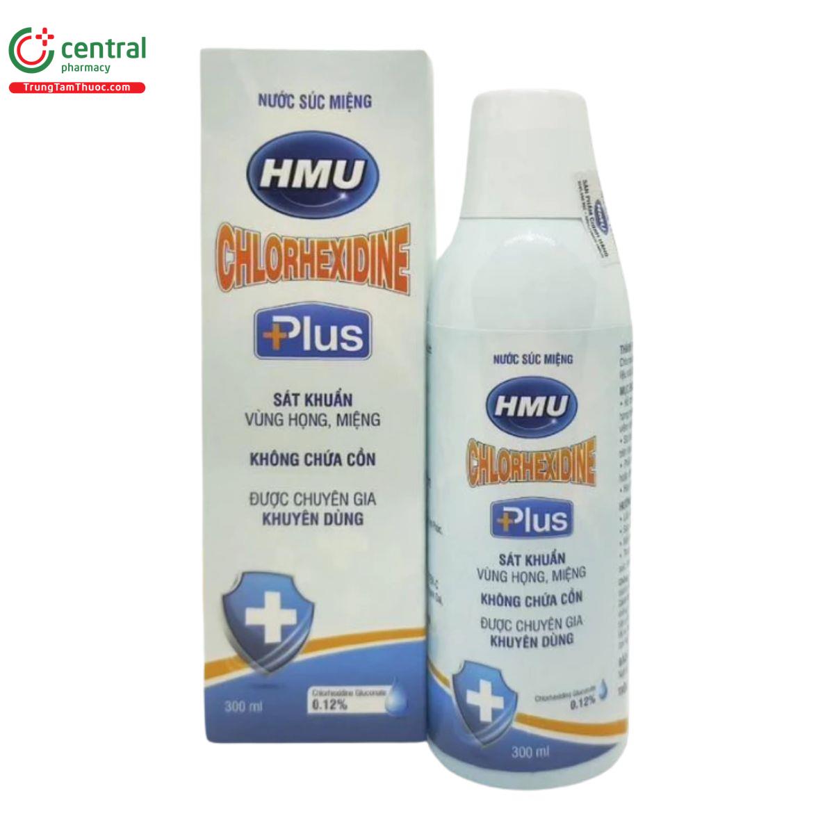 Nước súc miệng HMU Chlorhexidine Plus - Sát khuẩn, vệ sinh răng miệng