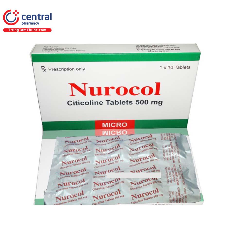 Thuốc Nurocol (Citicoline 500mg) điều trị chấn thương mạch máu não