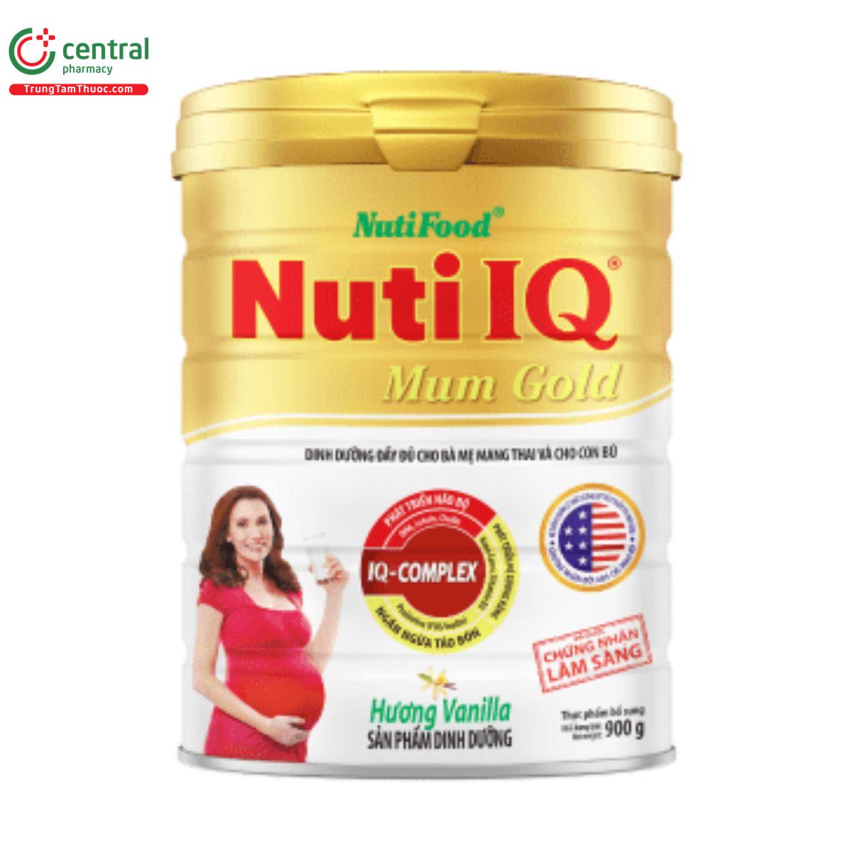 Nuti IQ Mum Gold - sữa dinh dưỡng cho bà mẹ mang thai và cho con bú