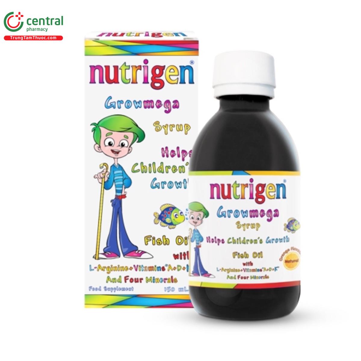 Nutrigen Growmega Fish Oil Syrup: Bổ sung DHA, EPA cần thiết cho bé