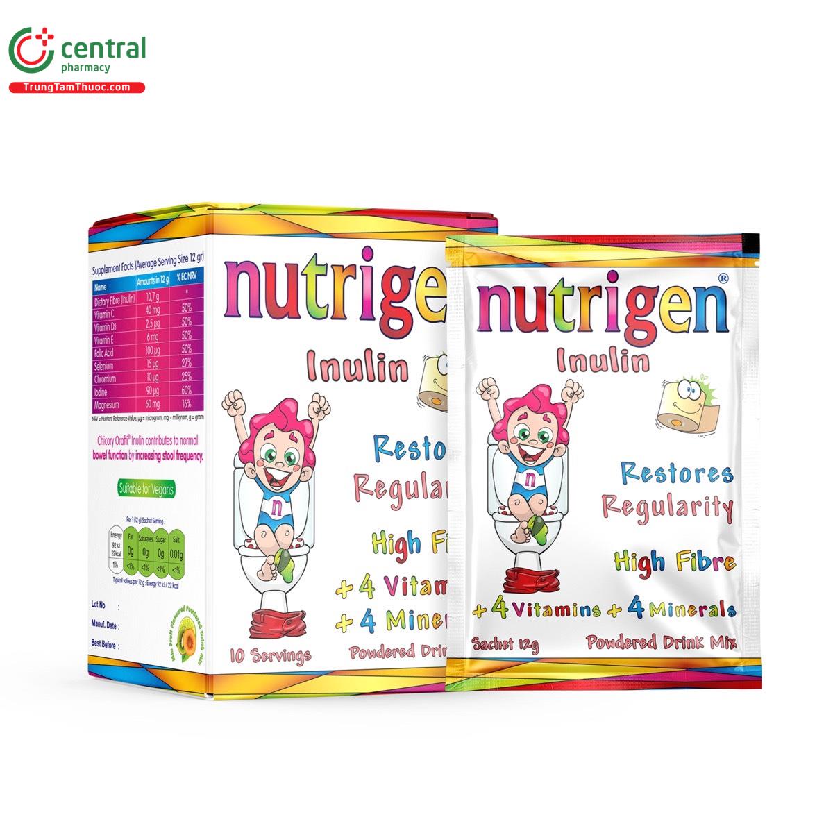 Nutrigen Inulin: Hỗ trợ tiêu hóa - Giảm nguy cơ táo bón ở trẻ nhỏ