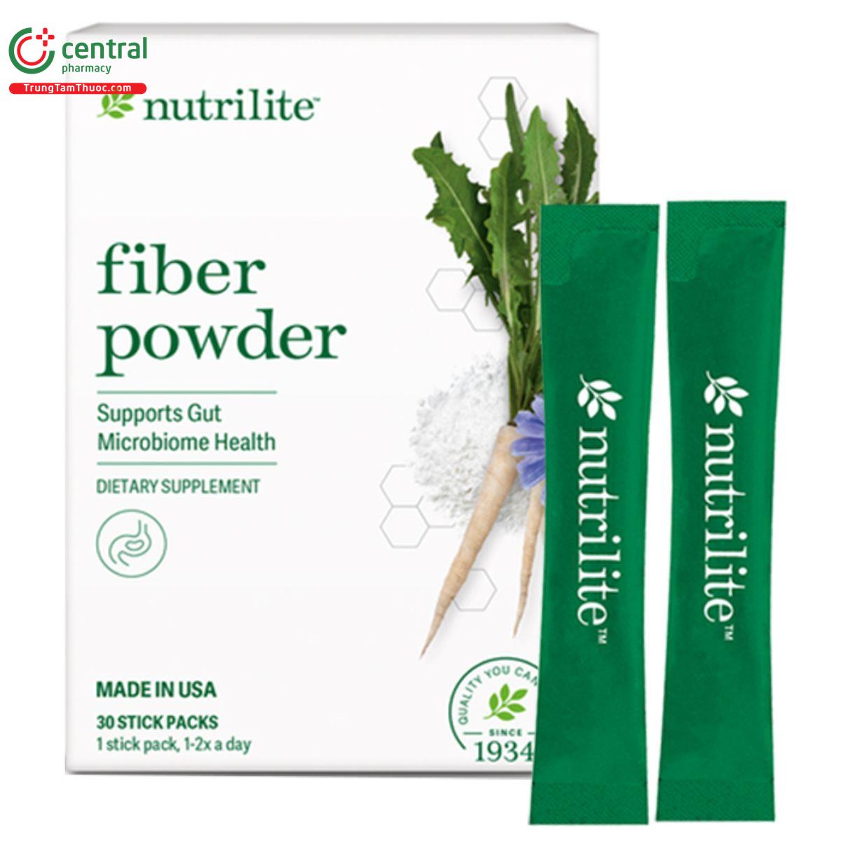 Thuốc Nutrilite Fiber Powder - Hỗ trợ bổ sung chất xơ, nhuận tràng